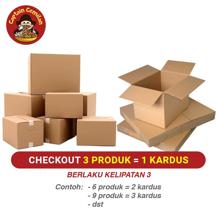Jual Kardus untuk packing tambahan cemilan / Box packing / Packing ...