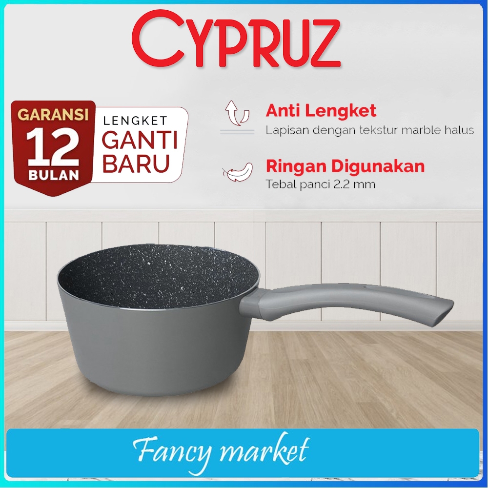 Jual PANCI CYPRUZ FEATHERLIGHTS SERIES SAUCE PAN 16 cm - 18 cm Anti ...
