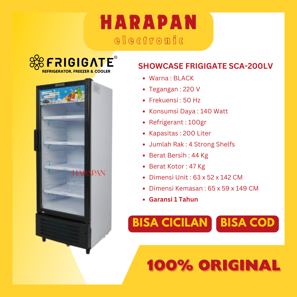 Jual SHOWCASE FRIGIGATE ATIS 238 - 200 LITER - 4 RAK/ PENDINGIN KULKAS ...