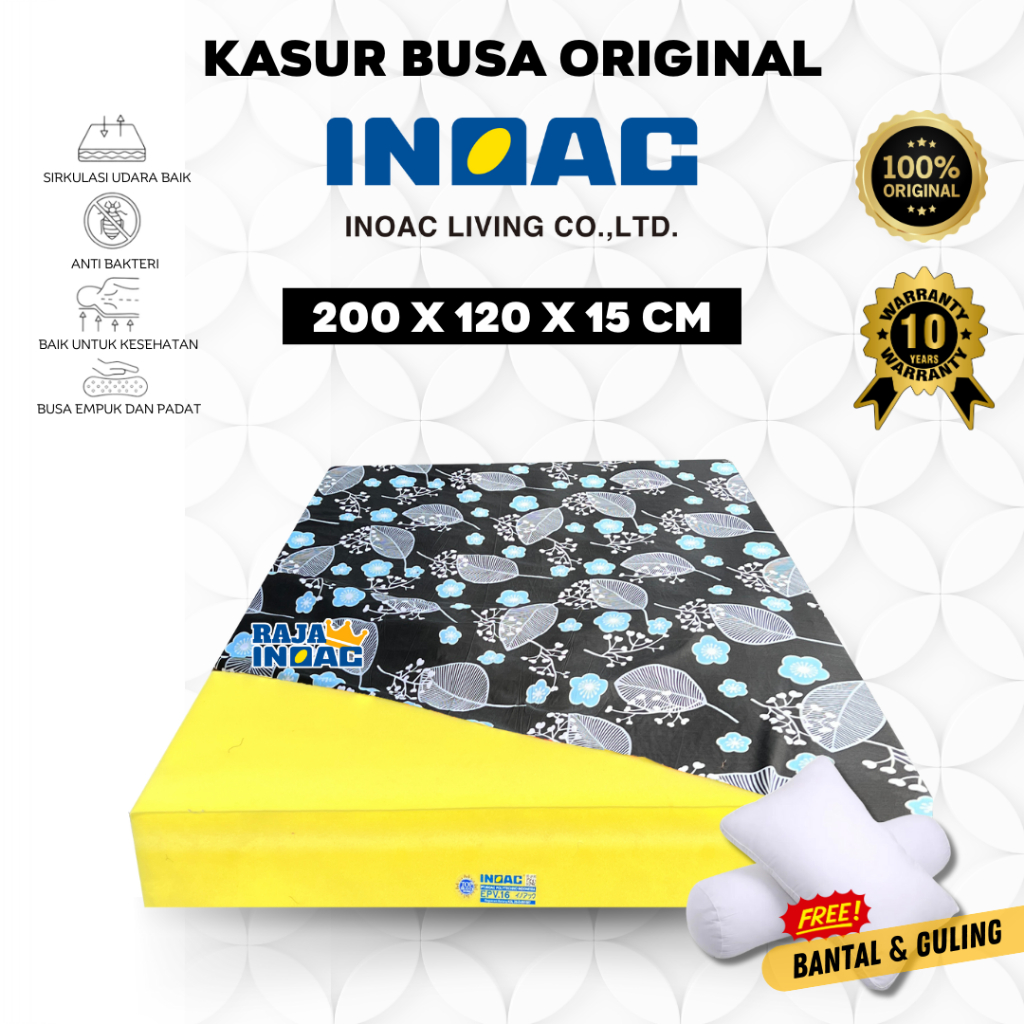 Jual [200x120x15] Kasur Busa INOAC Original Garansi 10 Tahun Ukuran NO ...