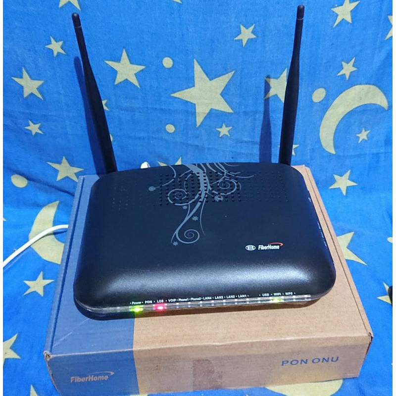 Jual FIBERHOME BATIK HITAM AN5506-04-FG PON ONU Wi-Fi Single Band Port Silver (Unit & Adaptor ...