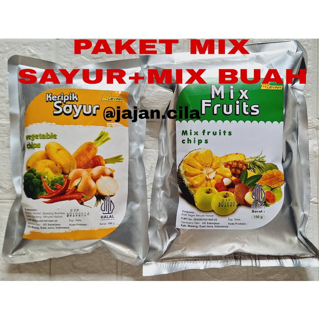 Jual PROMO PAKET KERIPIK MIX BUAH DAN MIX SAYUR | Shopee Indonesia
