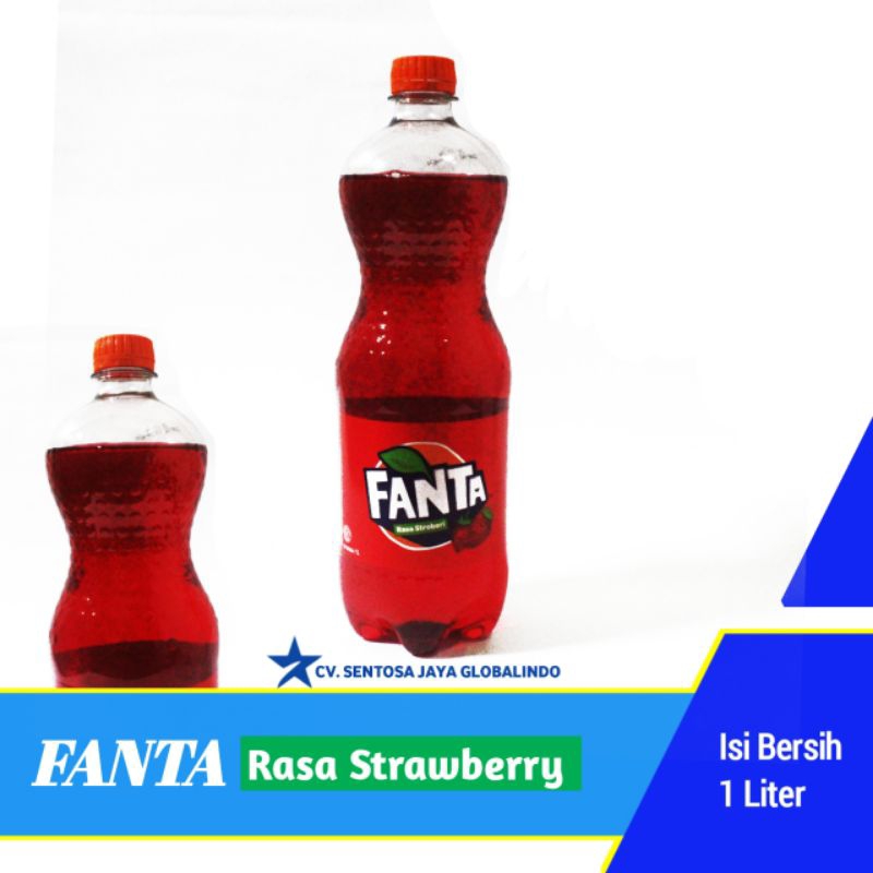 Jual Fanta Soft Drink Strawberry 1L | Shopee Indonesia