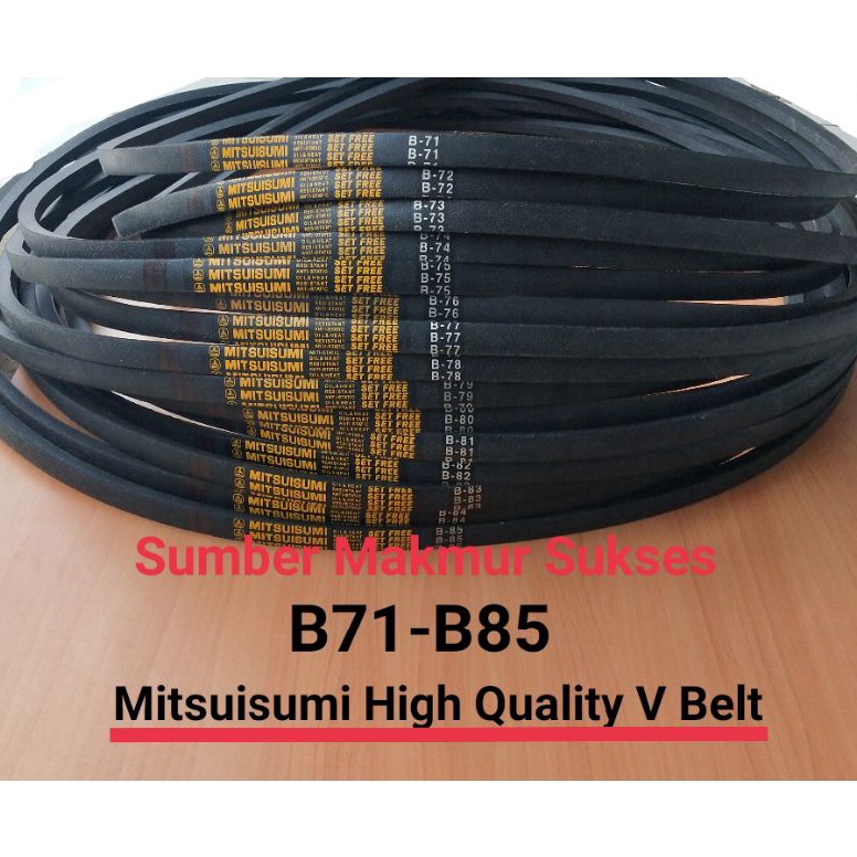 Jual Harga TERMURAAH V BELT VANBELT B71 B72 B73 B74 B75 B76 B77 B78 B79 B8 B81 B82 B83 B84 B85 ...