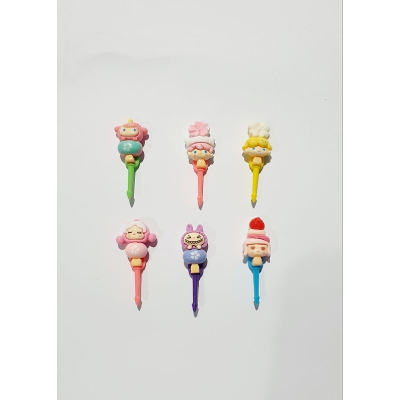 Jual popmart labubu versi 4 tusukan bento hiasan nasi ready stock ...