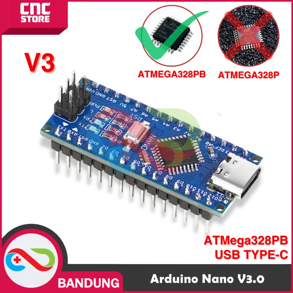Jual Promo ARDUINO NANO V3 ATMEGA328P CH34G 5V BOARD TYPEC NIZ | Shopee ...