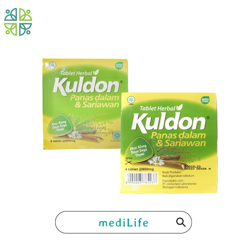 Jual KULDON TABLET PANAS DALAM DAN SARIAWAN | Shopee Indonesia