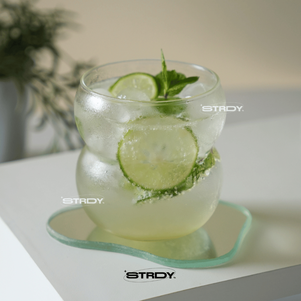 Jual [STRDY.] Bubble glass low - gelas aesthetic korea gelas latte ...