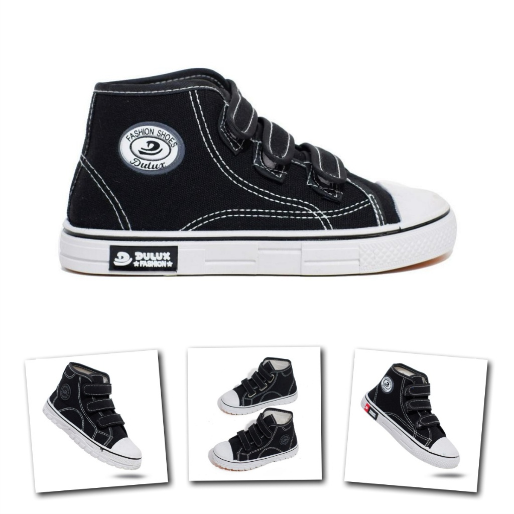 Jual Sepatu sneakers anak-anak || sepatu sekolah anak model boot velcro ...