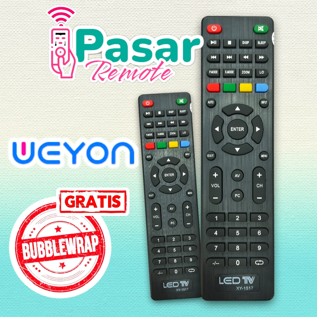 Jual REMOTE TV WEYON / ANIMEX / SAKURA LED LCD | Shopee Indonesia