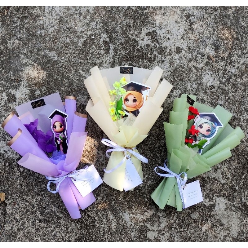 Jual topper buket wisuda / buket topper wisuda | Shopee Indonesia