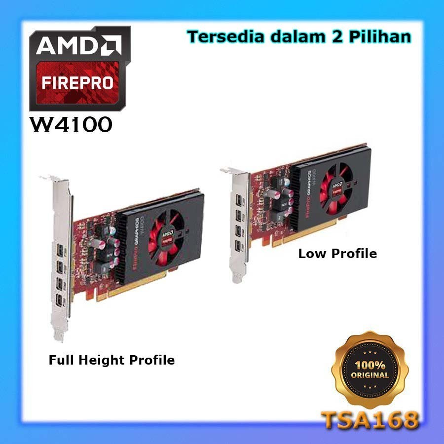Jual AMD FirePRO W4100 2GB DDR5 Low Profile VGA Desain High End Game OK | Shopee Indonesia