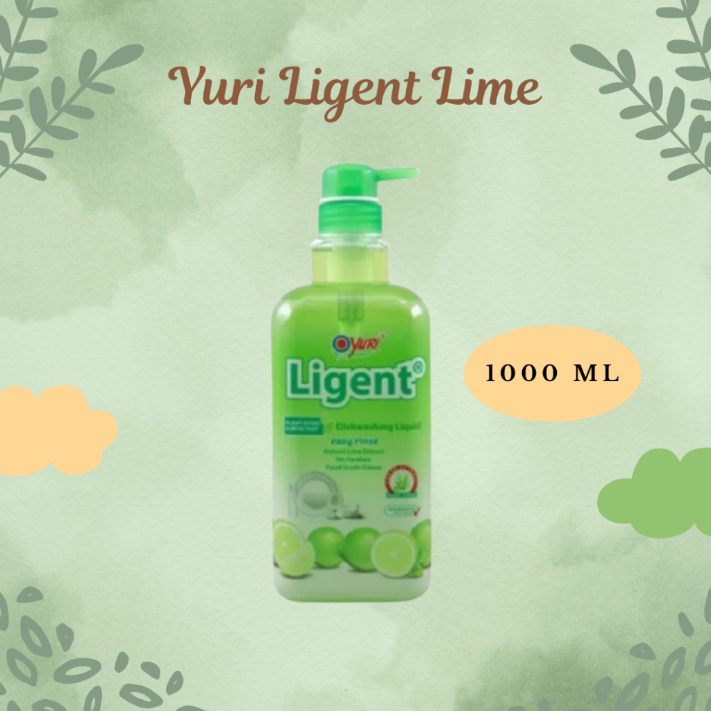 Jual Yuri Ligent Lime & Bergamot 1000 ml Botol Pump | Shopee Indonesia