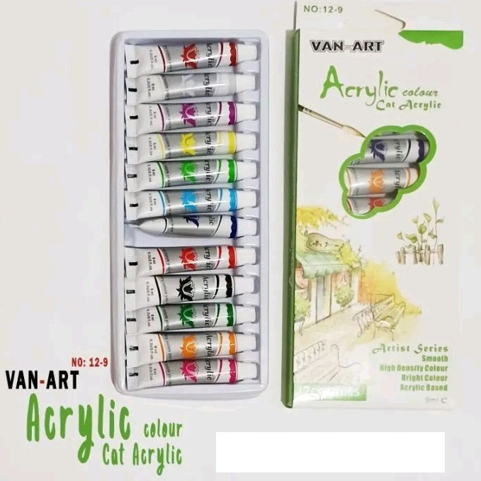 Jual Cat Akrilik lukis 12 warna | Shopee Indonesia