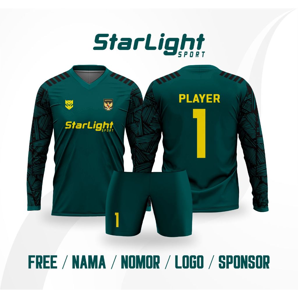 Jual JERSEY KIPER LENGAN PANJANG SEPAK BOLA FUTSAL PRINTING CUSTOM ...