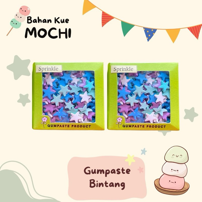 Jual Gumpaste Bintang / Sprinkle Gumpaste Bintang isi 100 | Shopee ...