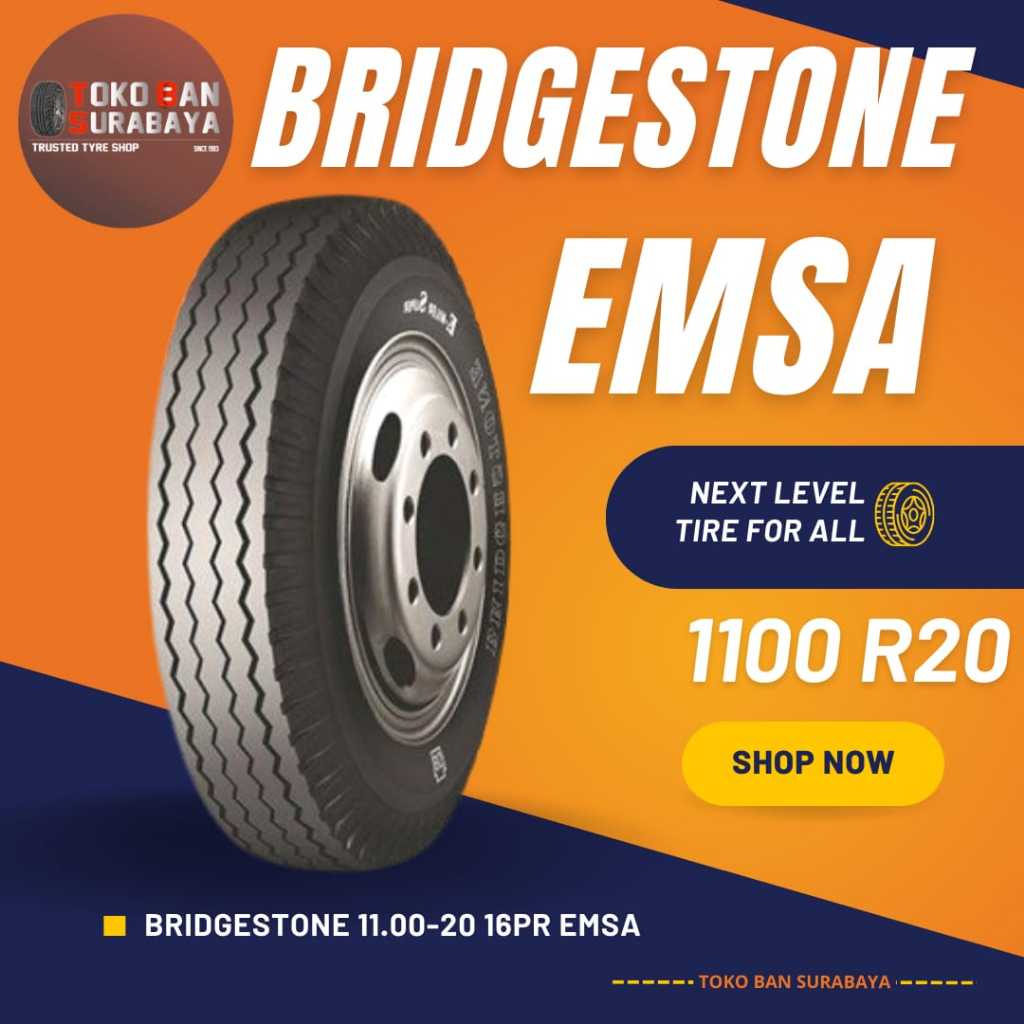 Jual ban TRUK Bridgestone 1100-20 16pr EMSA | Shopee Indonesia