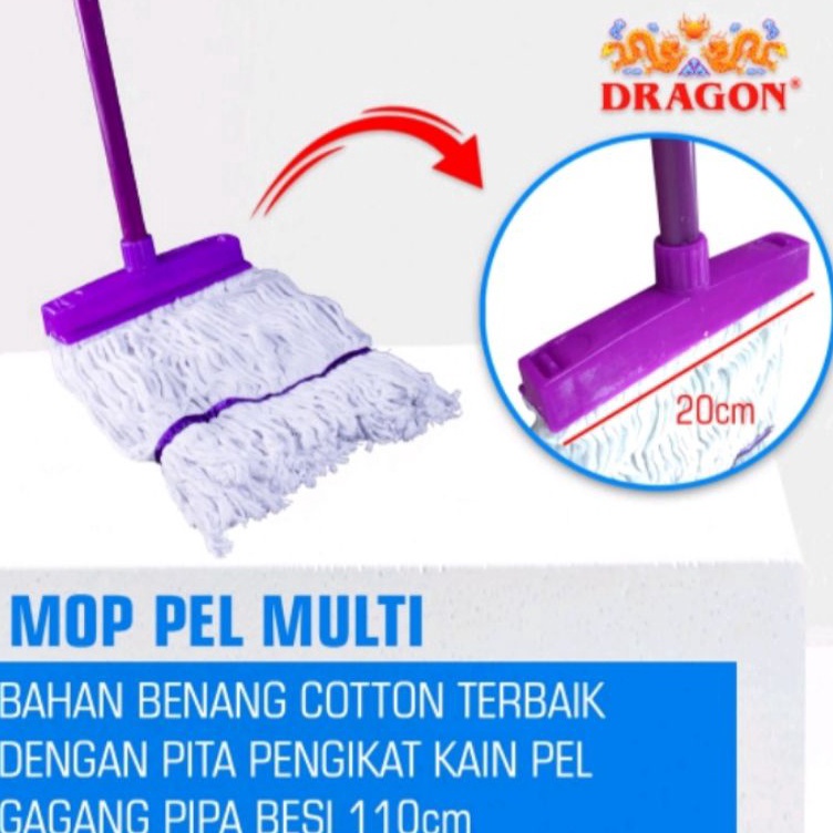 Jual LUr Pel Mop DRAGON P2 Kain Pel DRAGONkhusus ungu | Shopee Indonesia