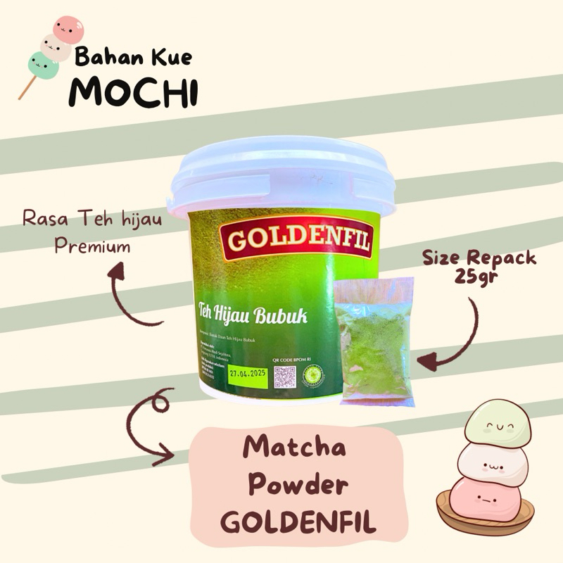 Jual Goldenfil Greentea Bubuk / Bubuk Teh Hijau Goldenfil / Bubuk ...