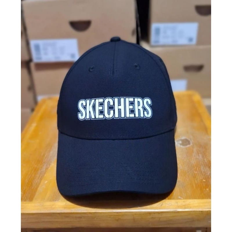 Jual CAP SKECHERS BLACK LOGO | Shopee Indonesia