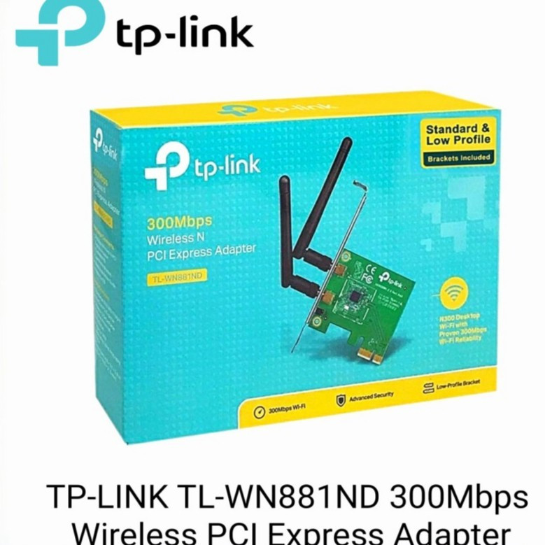 Jual TP-LINK TL-WN881ND 300Mbps Wireless N PCI Express Adapter Garansi ...