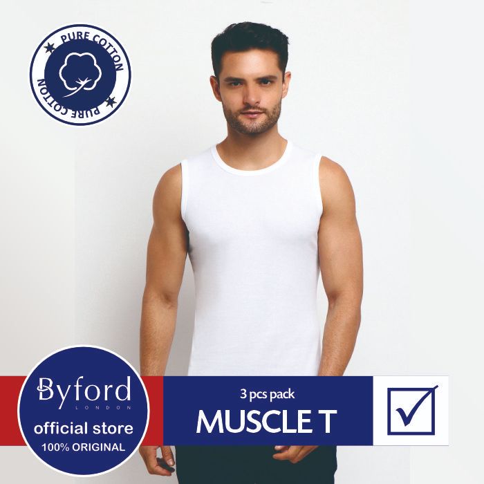 Jual Byford Muscle T 3 pcs/pack - PBYT23C3R | Shopee Indonesia