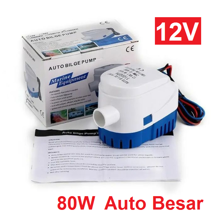 Jual Pompa Air Celup Bilge Pump 1100GPH CH8028 DC 12V 24V Submersible ...
