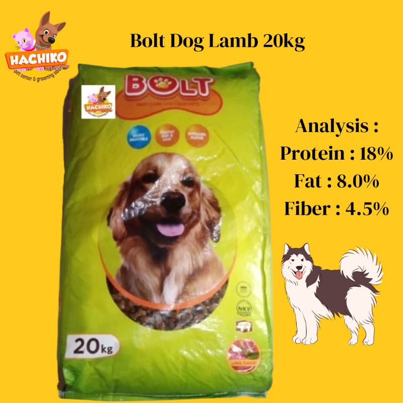 Jual Bolt Dog Lamb 20kg (Kemasan Curah)/Bolt Dog Rasa Domba/Bolt Dog ...