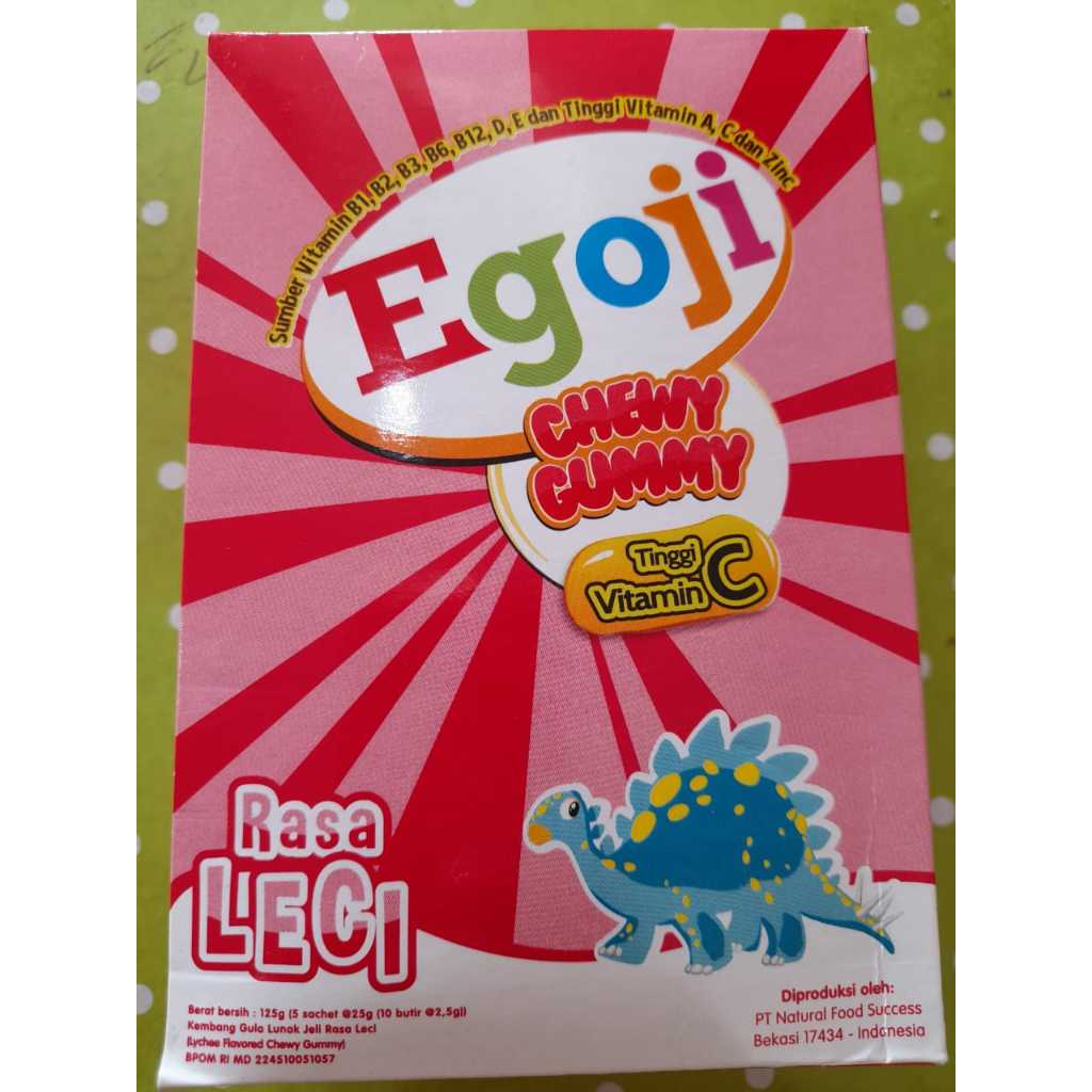 Jual VITAMIN EGOJI CHEWY GUMMY (per sachet) | Shopee Indonesia