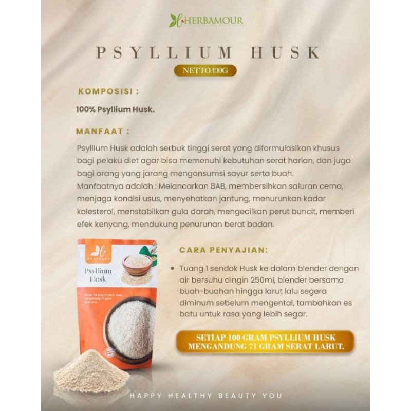 Jual Herbalov Psyllium Husk 100gr | Shopee Indonesia