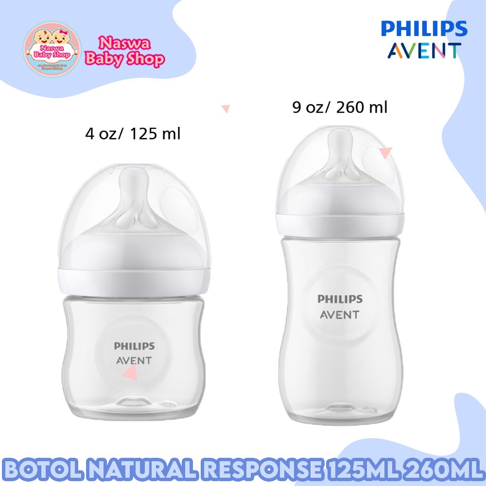 Jual Philips Avent Botol Susu Natural Response Single Pack 125ml 260ml ...