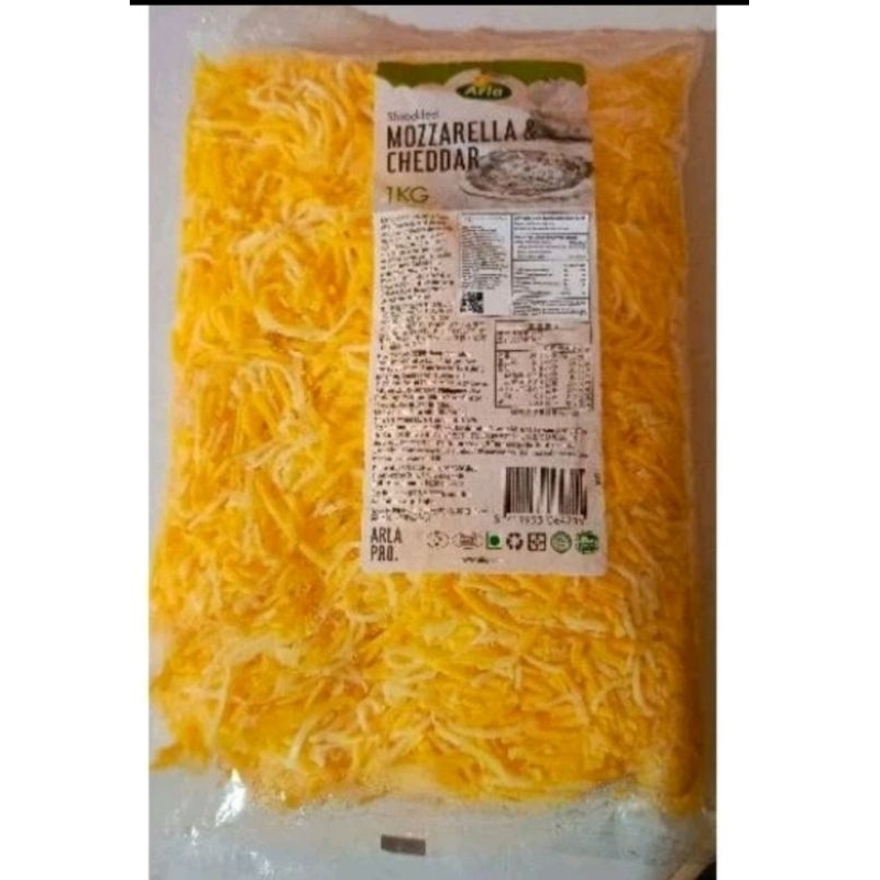 Jual arla red cheddar shredded 1kg | Shopee Indonesia