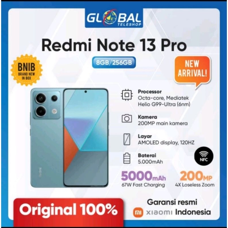 Jual Xiaomi Redmi Note 13 Pro (8/256GB) - Garansi Resmi Xiaomi ...