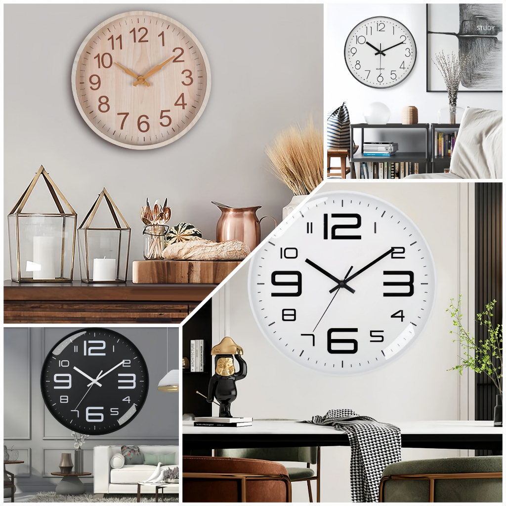 Jual Jam Dinding Tempel Quartz Jam Dinding Aesthetic Minimalis dan ...