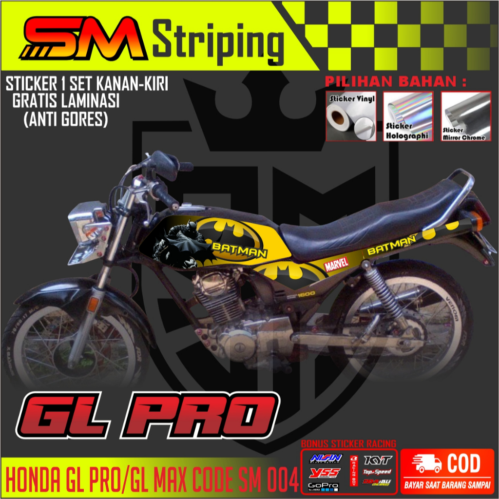 Jual Striping List Variasi Gl Pro Gl Max Striping Motor Honda Gl Pro Gl ...