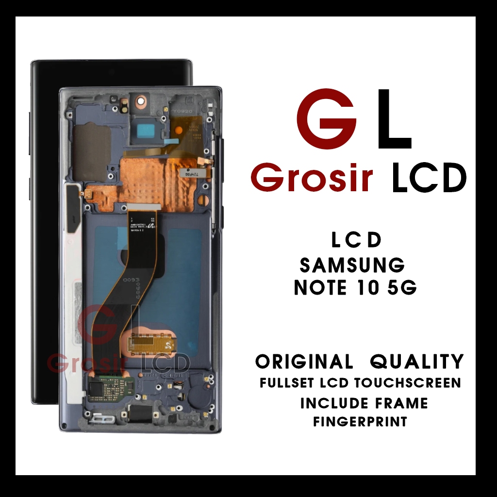 Jual LCD Samsung Note 10 (5G) Include Frameee Fingerprint Original ...