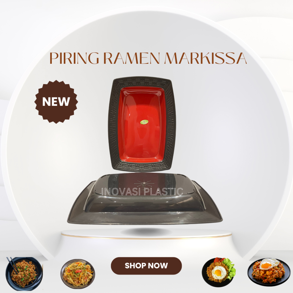 Jual Piring Ramen Markissa (1 LUSIN ISI 12PCS) | Shopee Indonesia