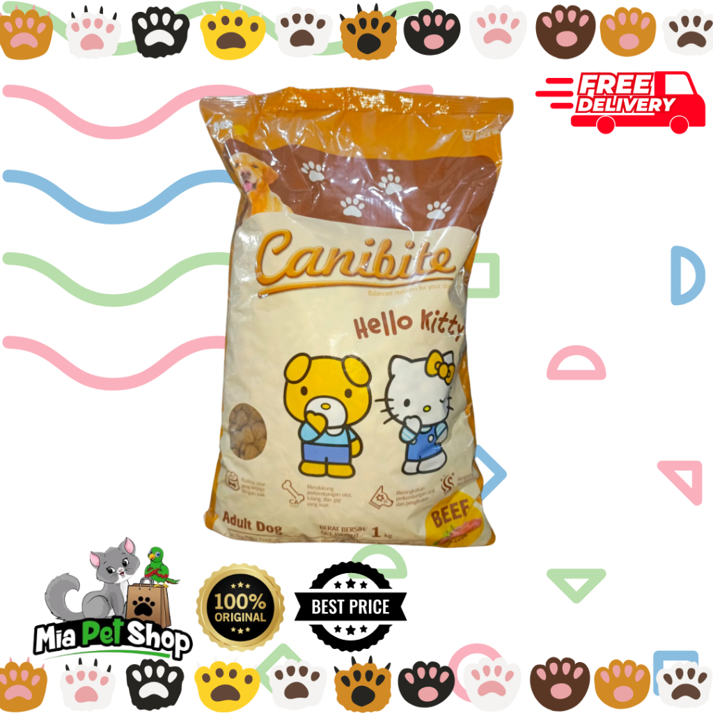 Jual Dry Dog Food Canibite Beef FRESHPACK 1 Kg - Makanan Anjing Kering ...