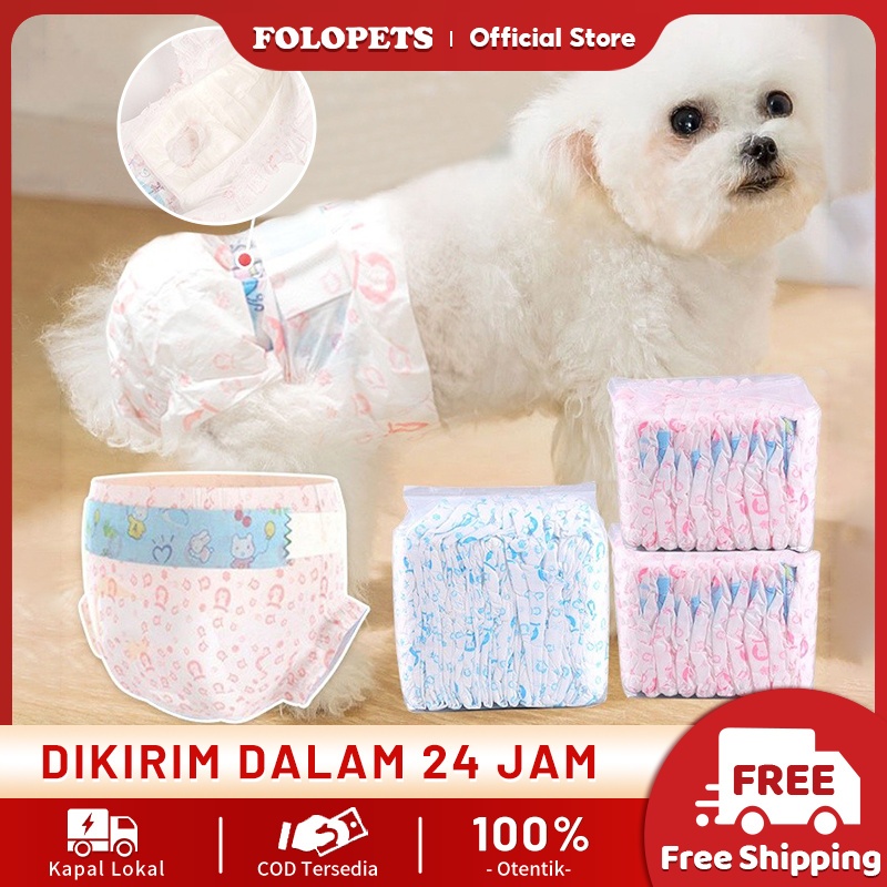 Jual FOLOPETS 1 Paket Popok Anjing Jantan Betina / Popok Kucing / Pet ...