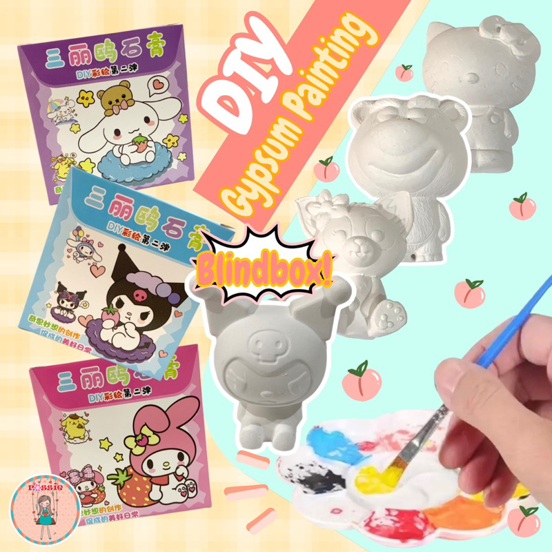 Jual Mainan Edukasi Anak Series Sanrio / Paket Lukis Gypsum Set Sanrio ...