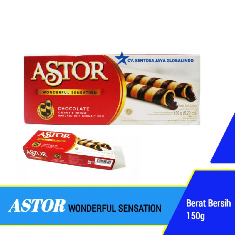 Jual ASTOR Coklat 150 gr dan 40 gr / ASTOR Waferstick Coklat 150 gr ...