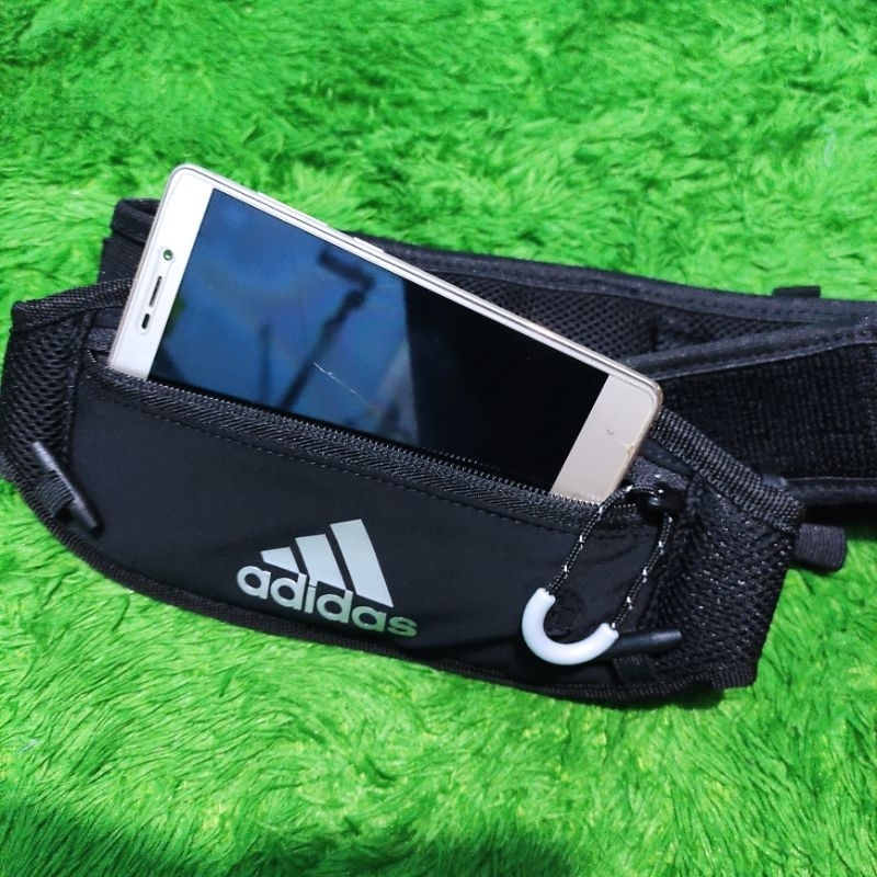 Jual Tas pinggang running 4didas original dengan 3 saku botol minum di ...