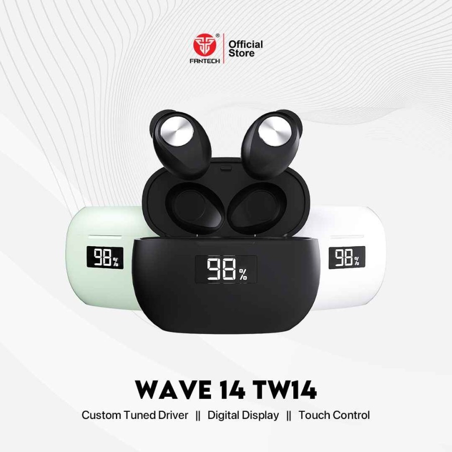 Jual TWS Fantech Wave 14 TW14 True Wireless Earphone | Shopee Indonesia
