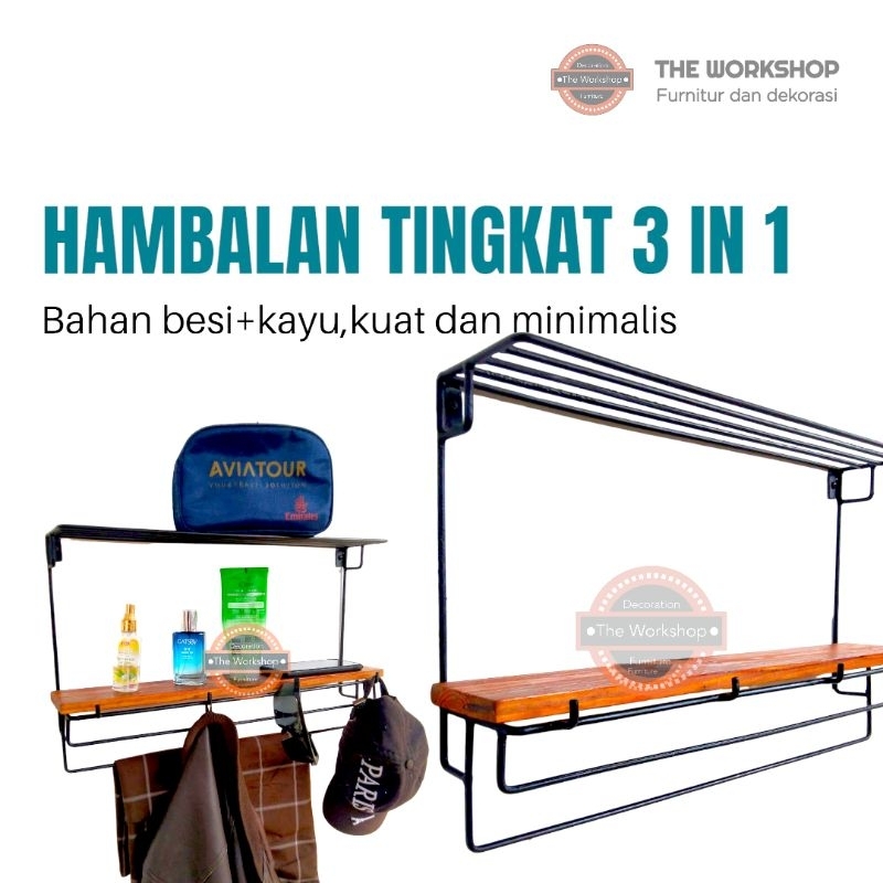 Jual TW HAMBALAN 2 SUSUN | besi dan kayu | Shopee Indonesia
