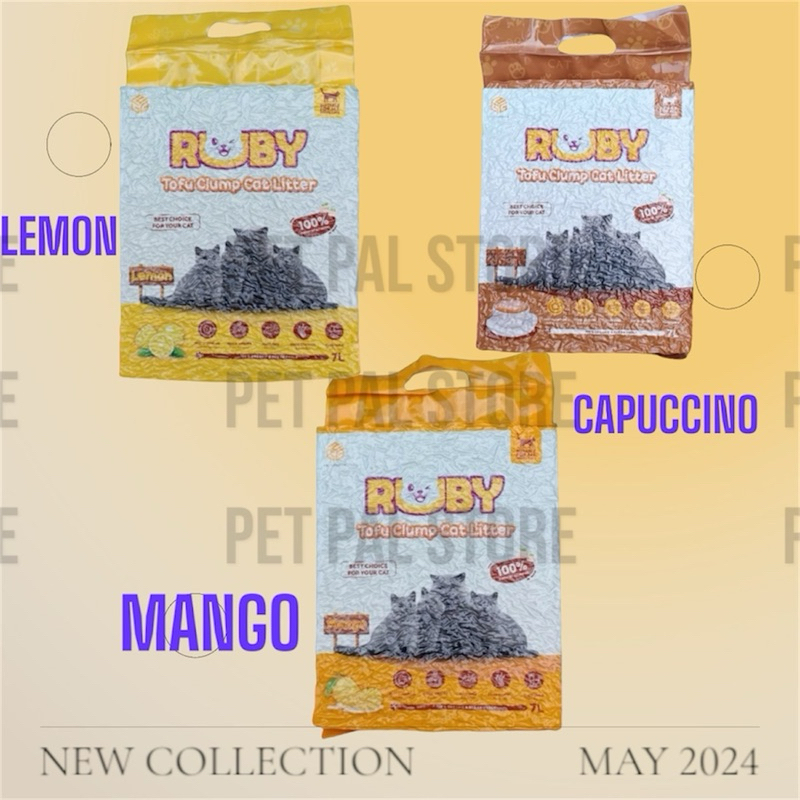 Jual Cat litter tofu soya Ruby 7 liter | Shopee Indonesia