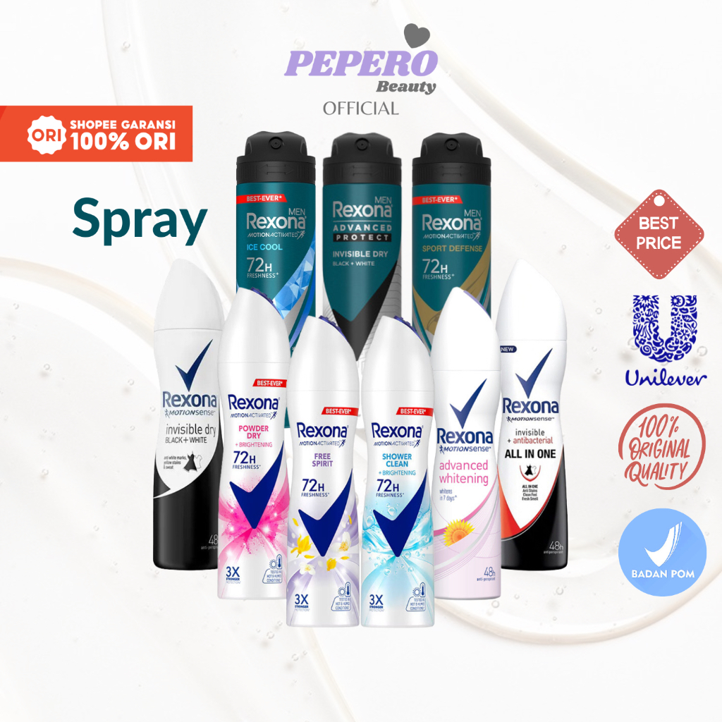Jual REXONA Women / Men Deodorant Spray 135ML | 150ml | Shopee Indonesia