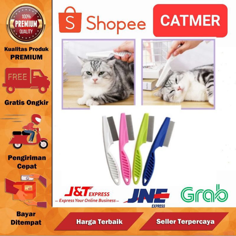 Jual Sisir kutu kucing hewan sikek kutu sisir pendek kucing sikat bulu ...