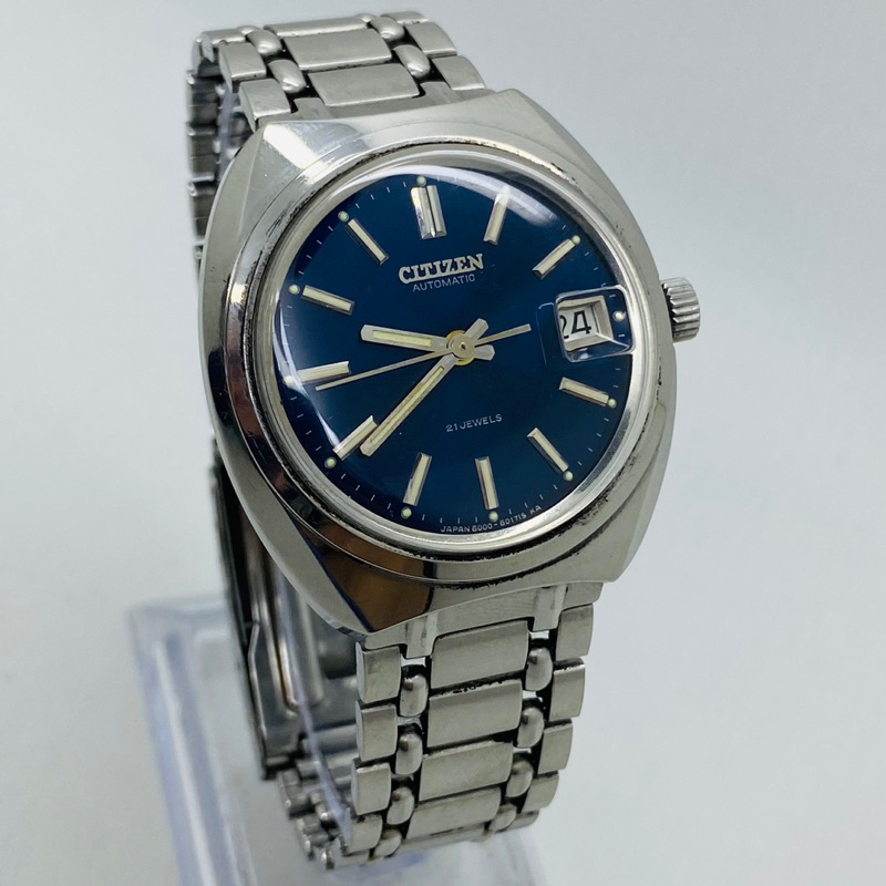Jual Citzen 4-600096 Automatic Blue Dial Made in Japan | Shopee Indonesia