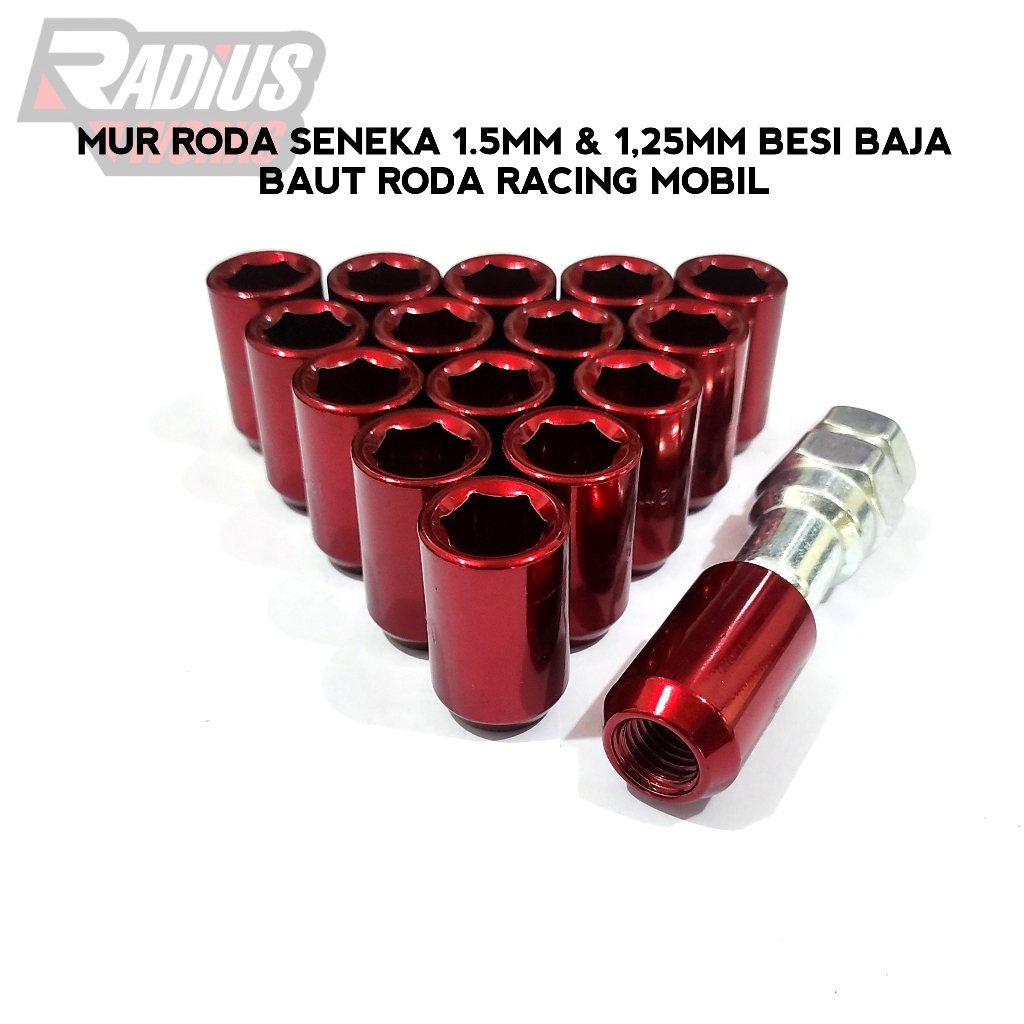 Jual Mur Roda Racing Seneka L Baut Roda Segala Jenis mobil ukuran 1.5mm ...