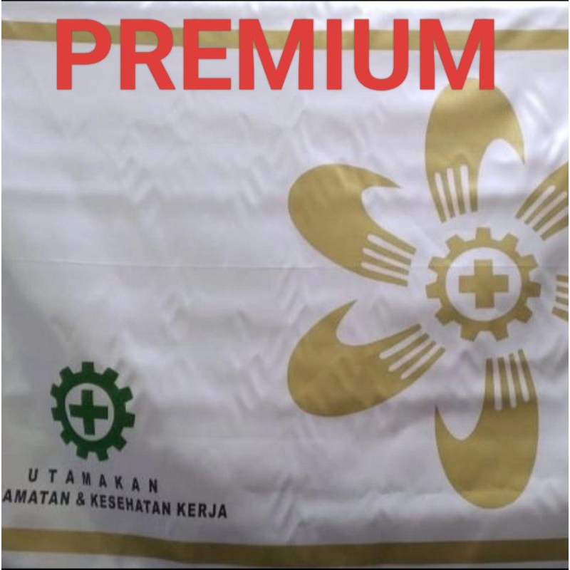 Jual BENDERA K3 EMAS PREMIUM / BENDERA SMK3 / BENDERA SAFETY EMAS 90 x ...